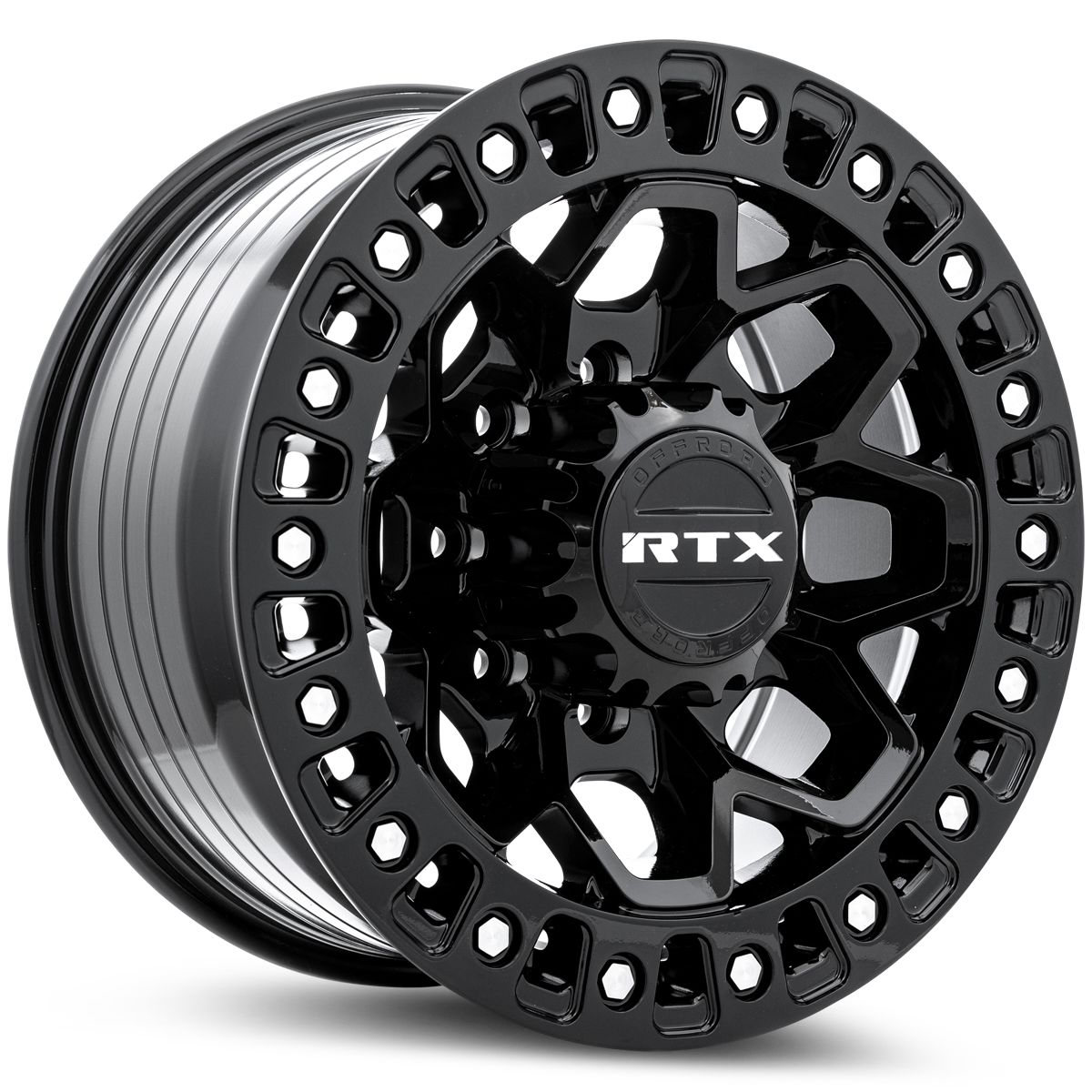 RTX Offroad Zion 17x9 8x165.1 20 125 Gloss Black Milled Rivets – The ...