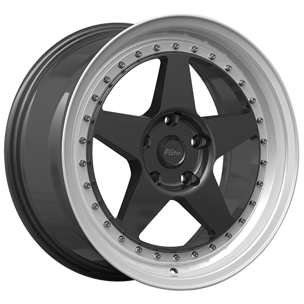 720 Form FF15 17x8 5x114.3 35 73.1 Gunmetal - Machined Lip – The Wheel ...