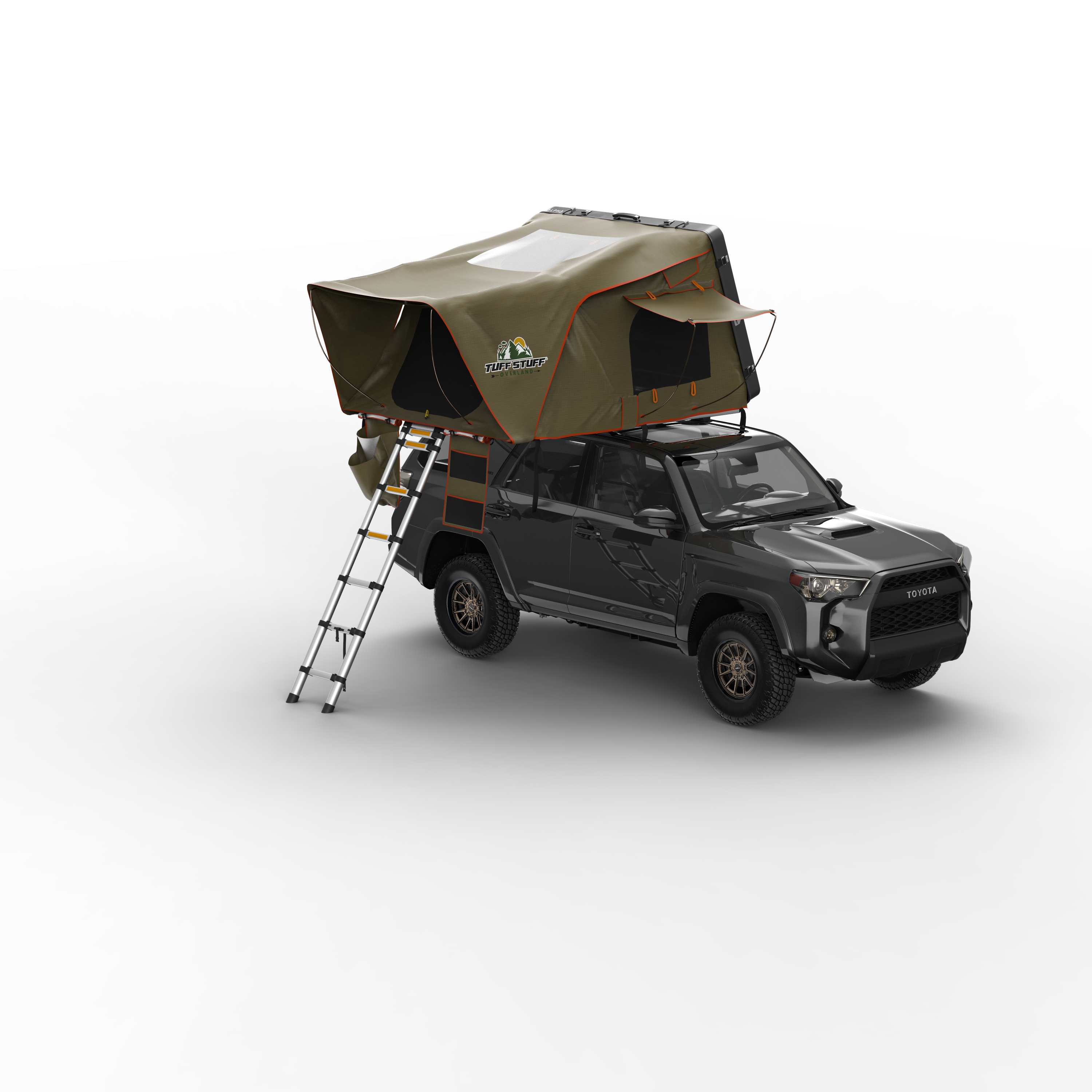 Tuff Stuff Overland Alpha™ Hard Top Side Open Tent, Black, 4 Person ...